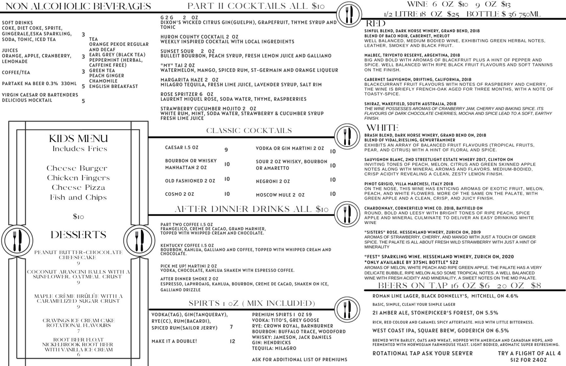 Our Menus | Part II Bistro